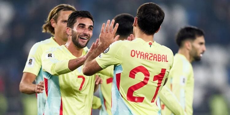 Espanha encaminha vaga na Copa do Mundo